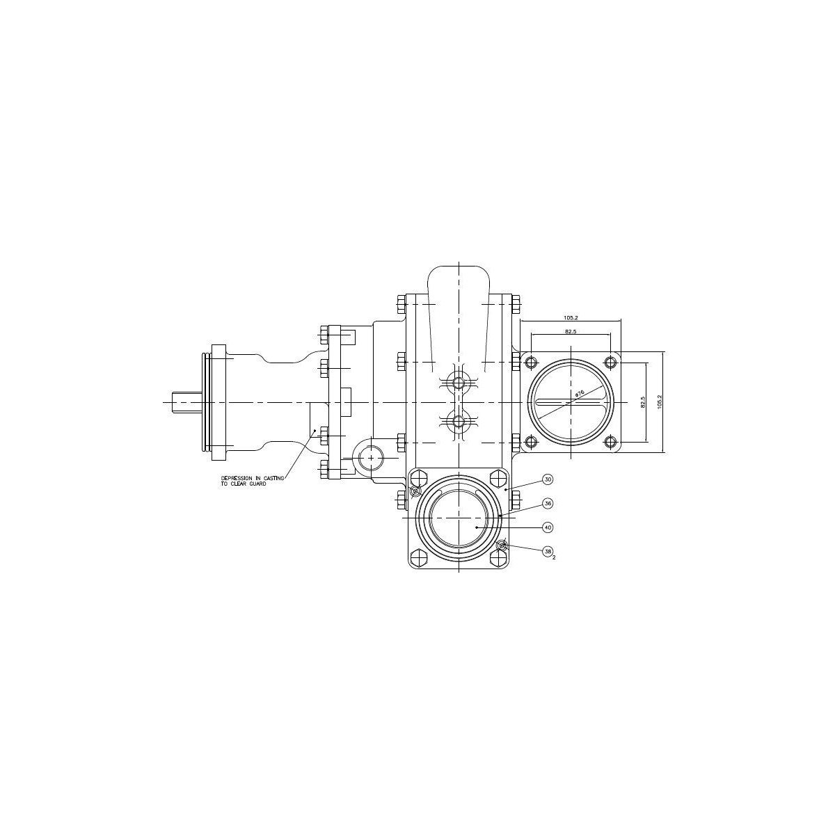 SPC 80-185 Liquid Ring Pump/Centrifugal Self Priming Suitable For Cummins
